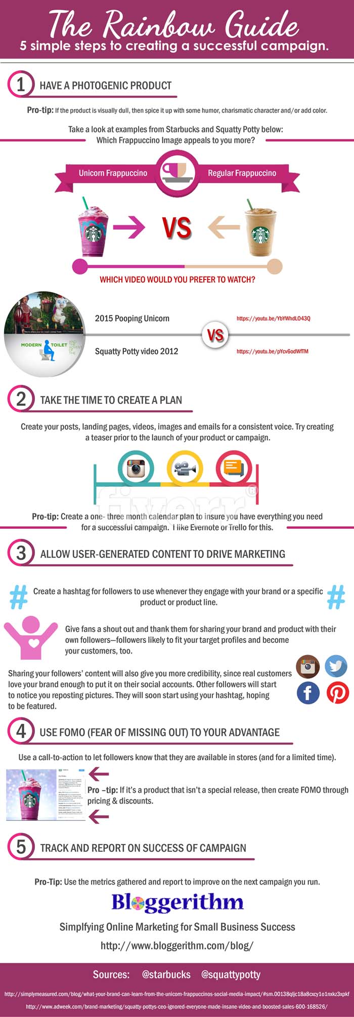 Infographic: Rainbow Guide-5 Steps to a Successful Campaign – MixItUp ...